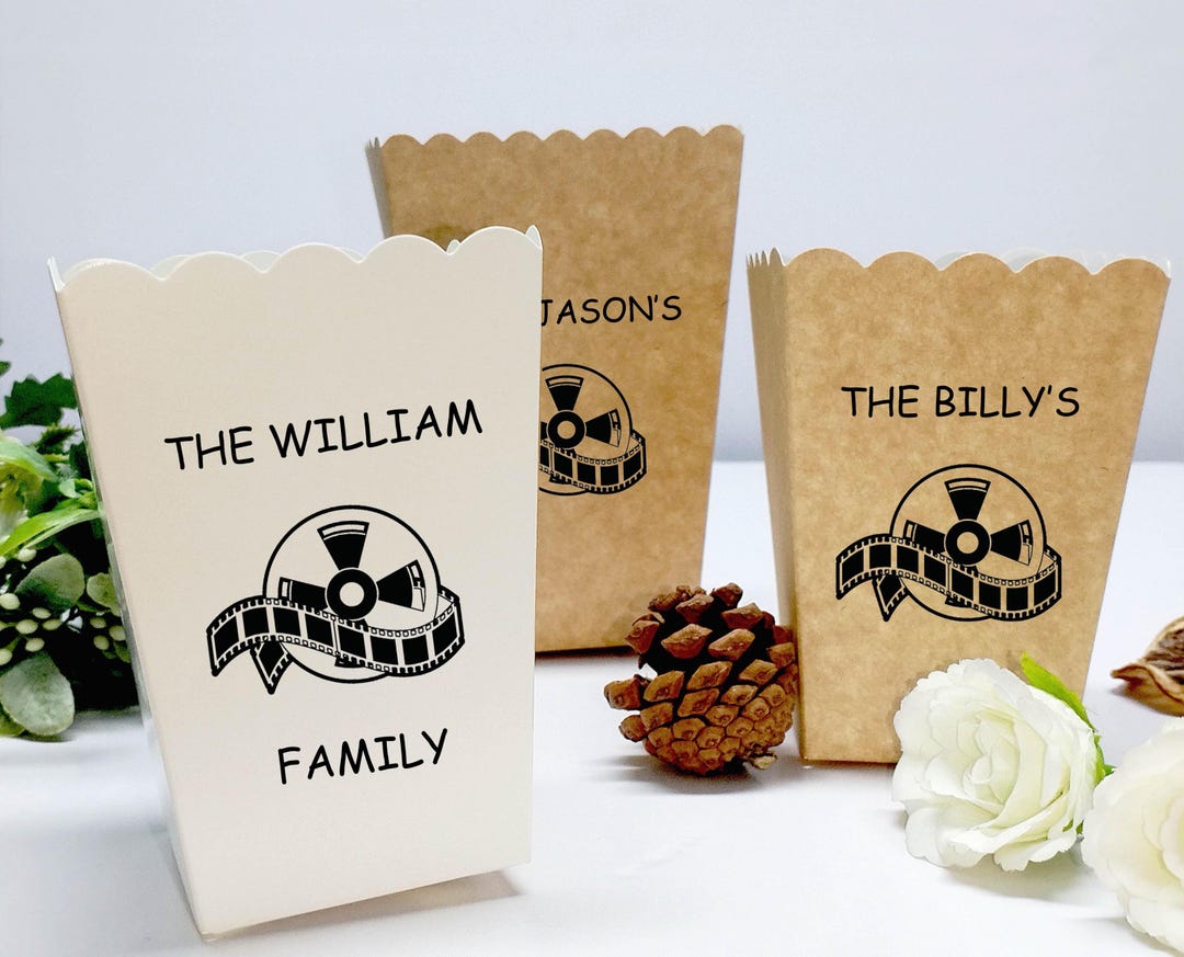 Family Movie Party Popcorn Box, Party Favor Popcorn Holders ...