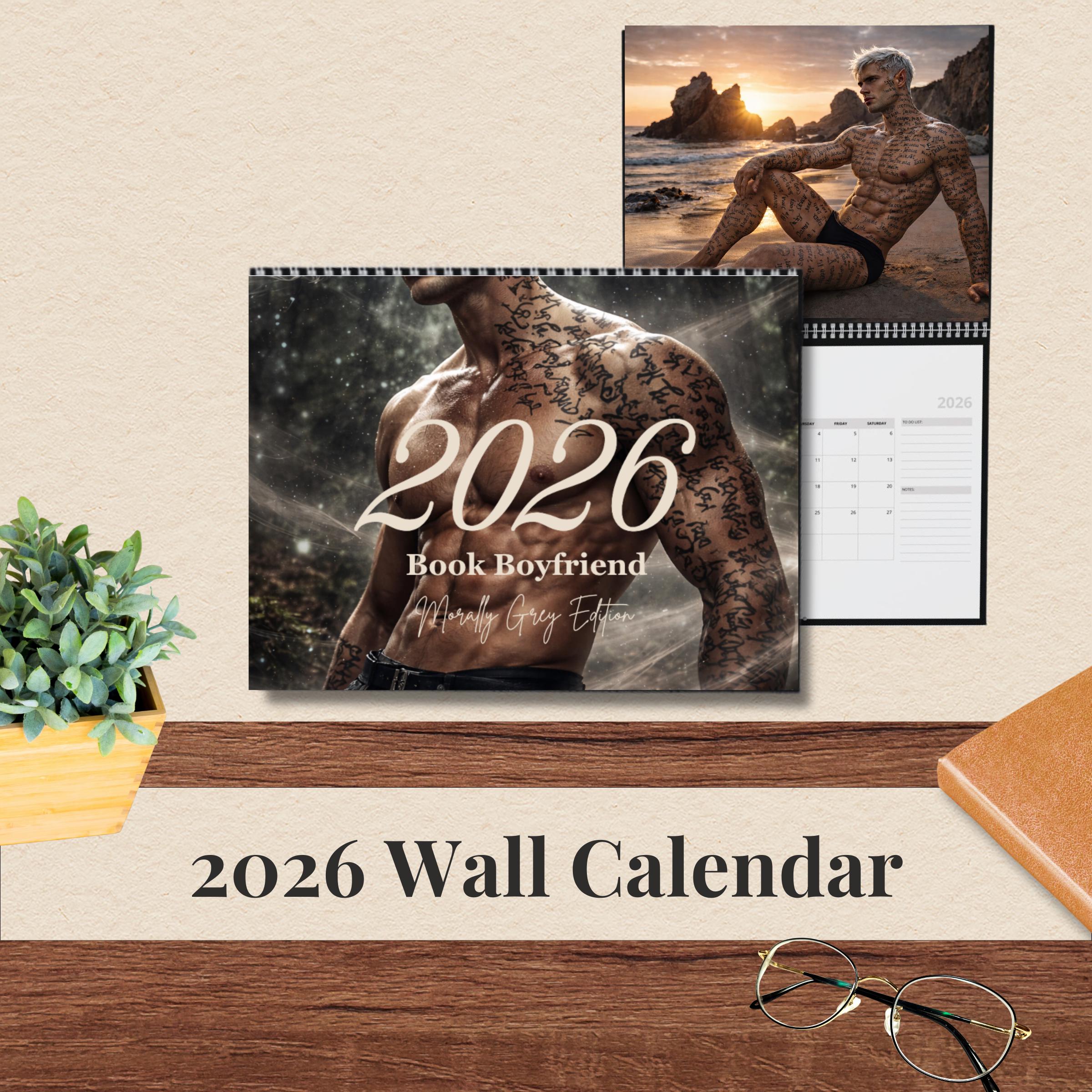 2026 Booktok Boyfriends Wall Calendar | Fantasy Romantasy Gift - Etsy