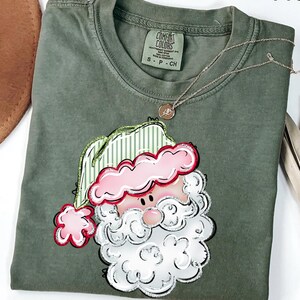 Comfort Colors® Red and Pink Santa Shirt, Christmas Santa T-shirt, Gift ...