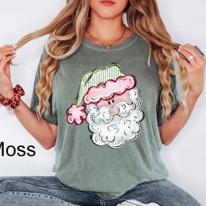 Comfort Colors® Red and Pink Santa Shirt, Christmas Santa T-shirt, Gift ...