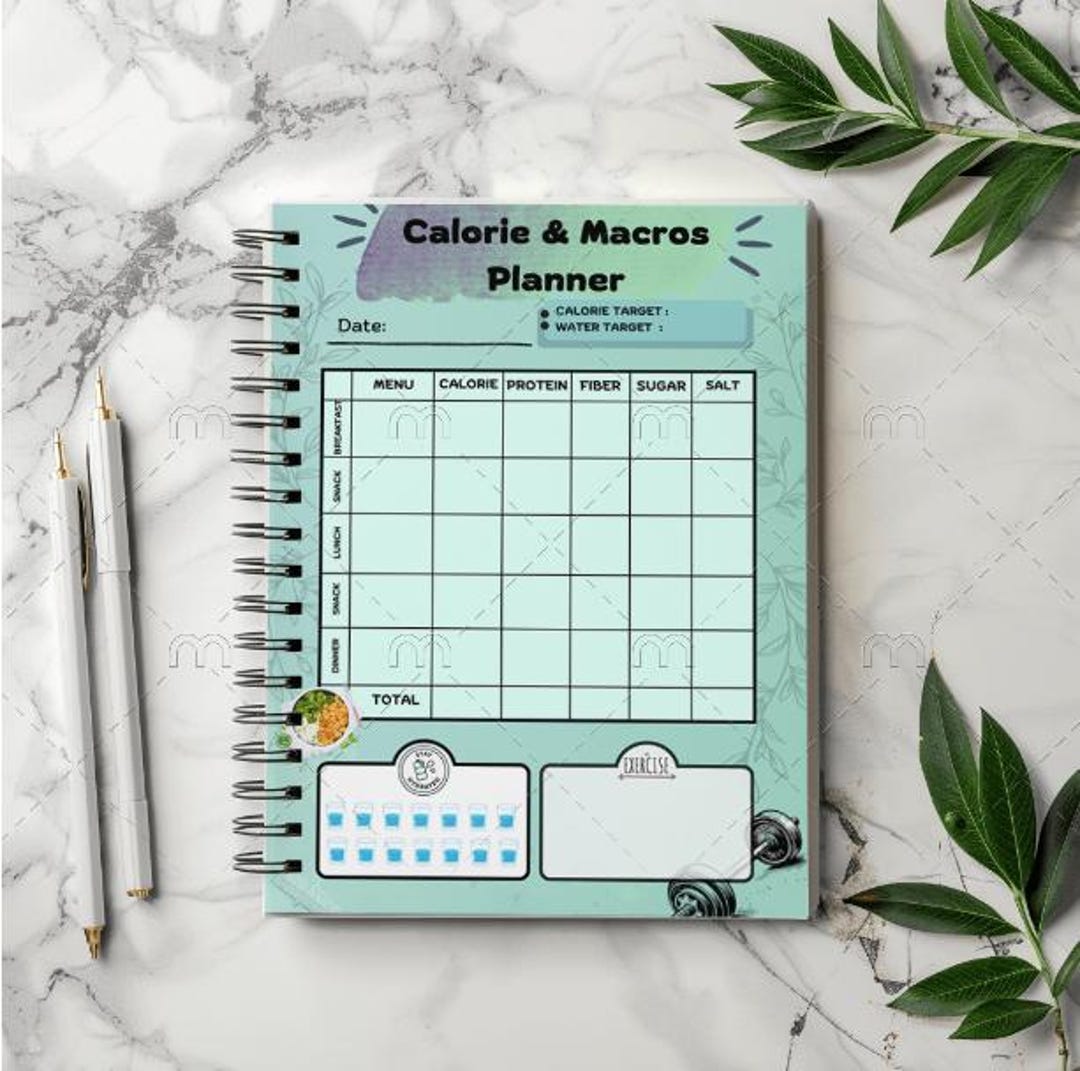 Calorie and Macros Planner | Instant Download PDF | Nutrition Meal ...