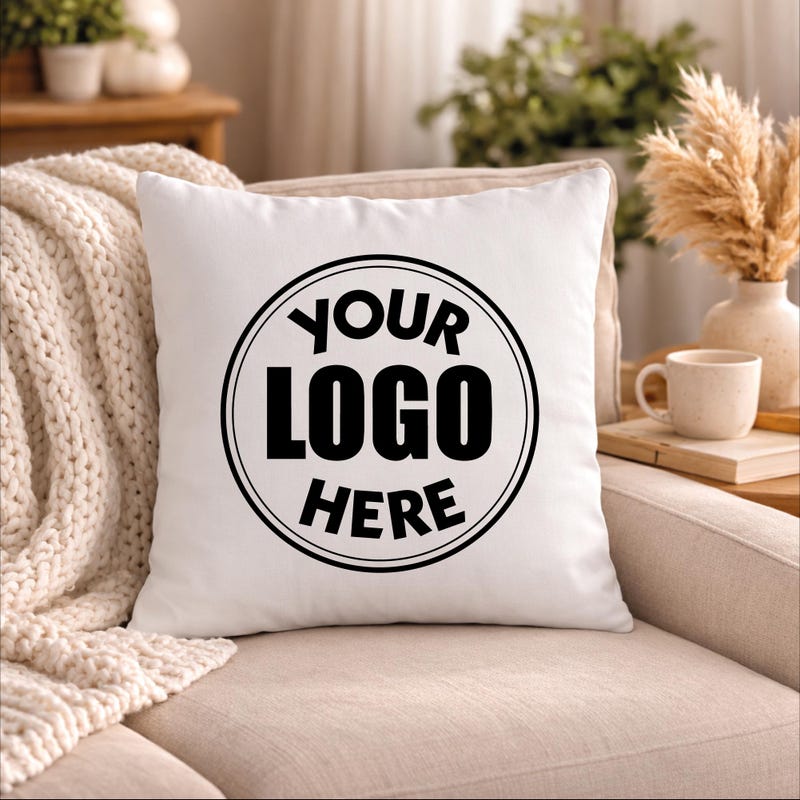 Custom Logo Cushion Cover - Etsy