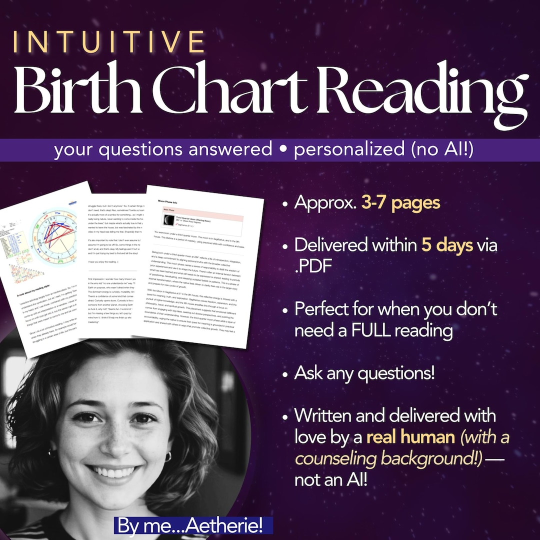 Personalized Birth Chart Reading | 15+ Page Astrology Report | Natal ...
