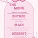 Editable Pink Kitty Birthday Food Menu | Customizable | Kids/teen ...