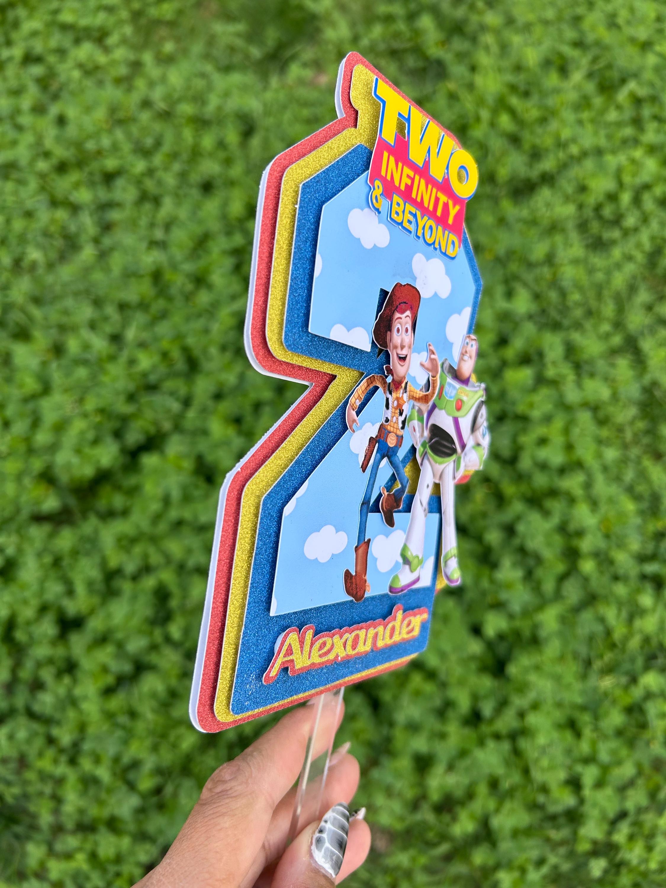 Toy Story Cake Topper, Two Infinity and Beyond, Buzz Cake Topper, Woody ...