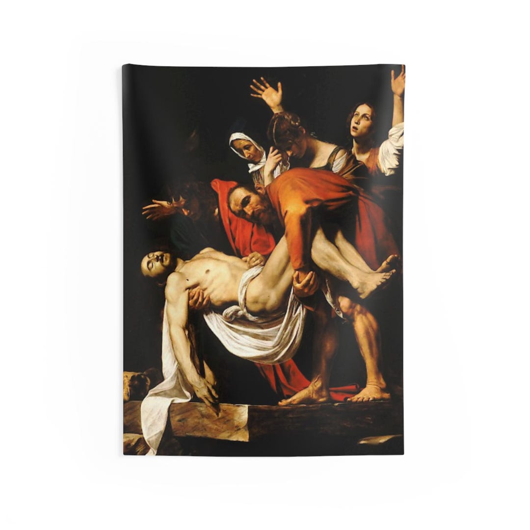 The Entombment of Christ by Caravaggio Wall Tapestry - Etsy