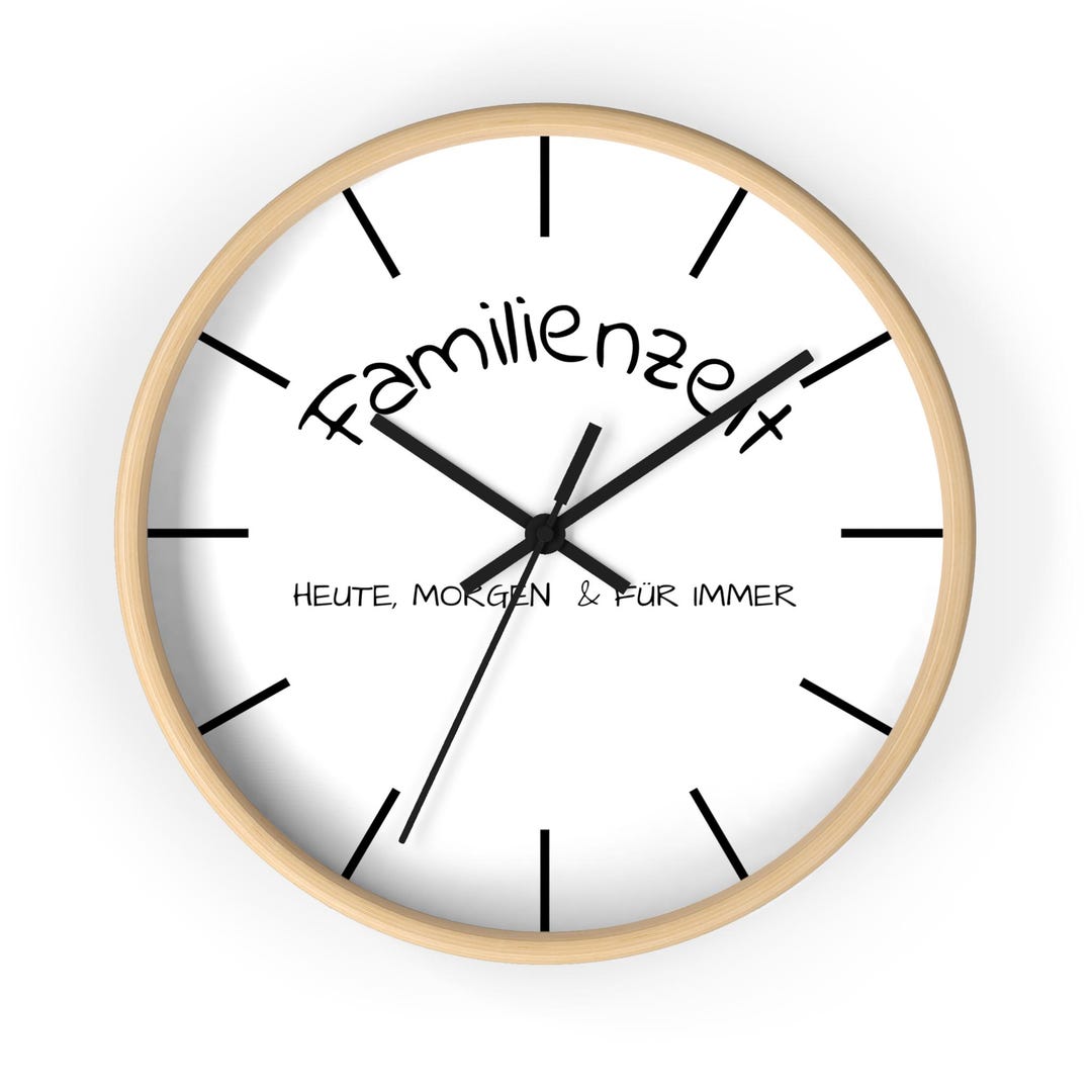Wall Clock With Quote Family Time Family Love Home Together Time Family ...