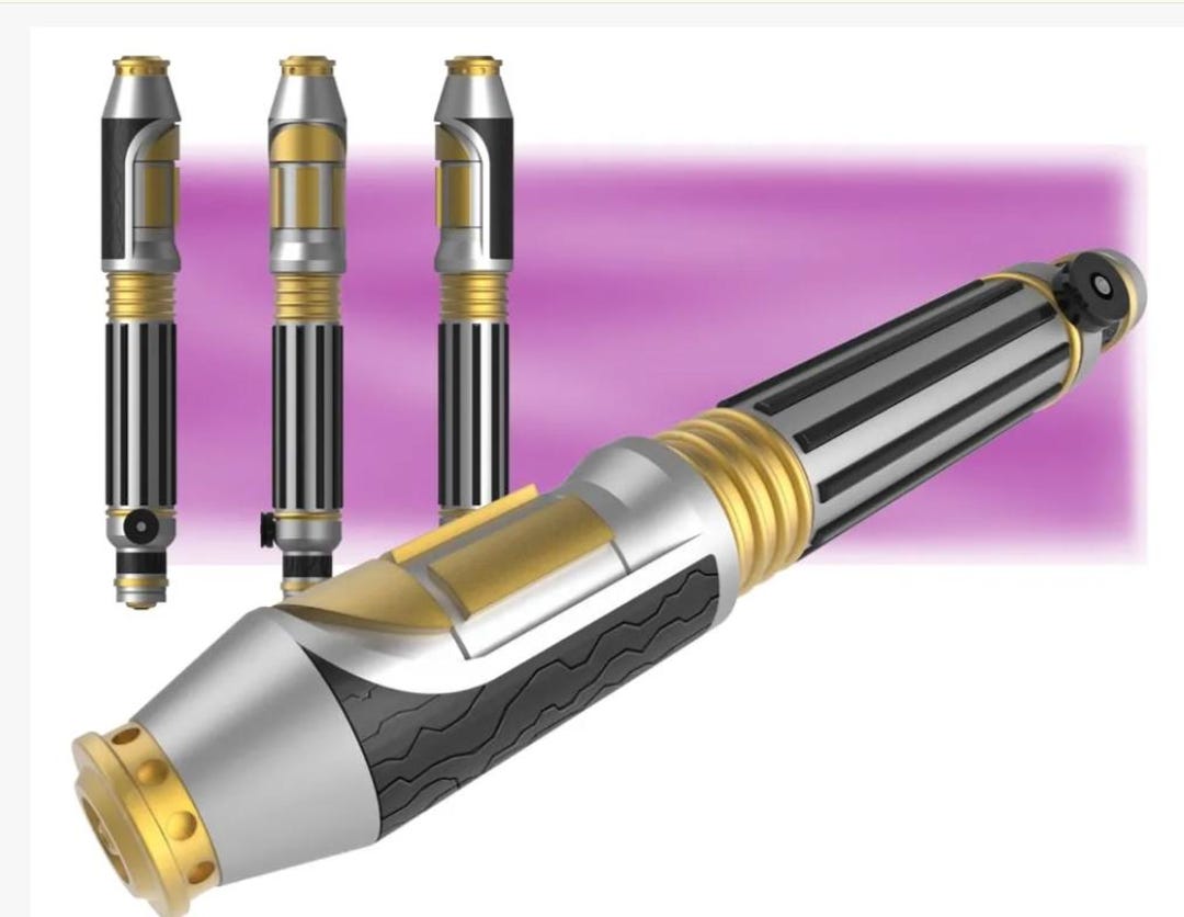 Mace Windu Lightsaber Replica | 3D Printed Star Wars Prop | Purple ...
