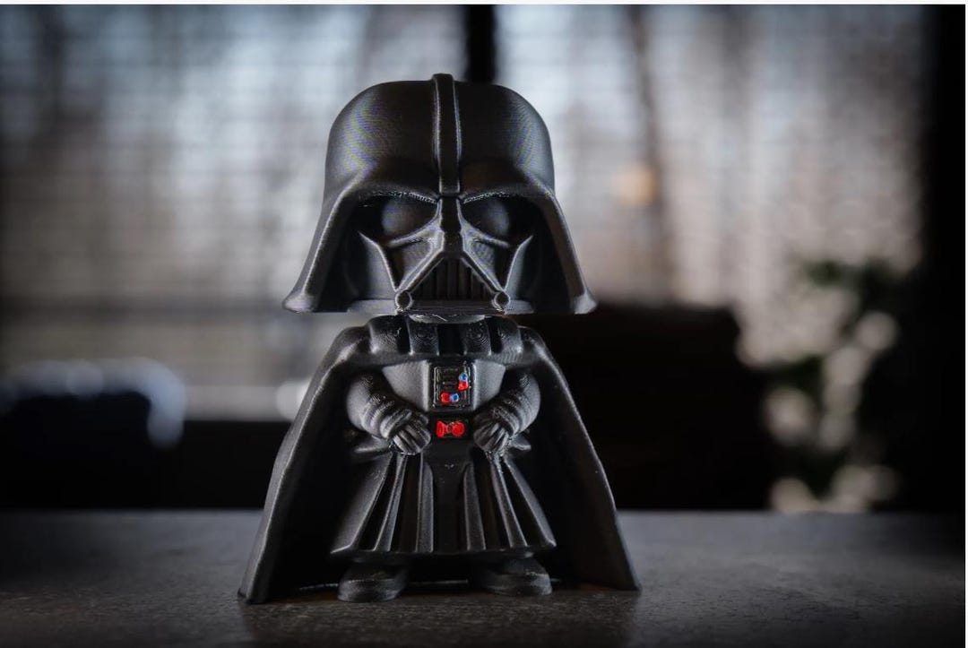Mini Darth Vader Figurine 3D Printed Star Wars Collectible Geeky Desk ...