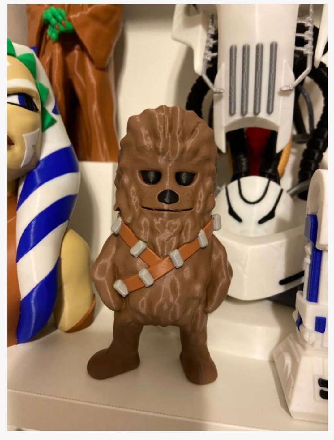 Mini Chewbacca Figurine 3D Printed Star Wars Fan Gift Geeky Desk Decor ...