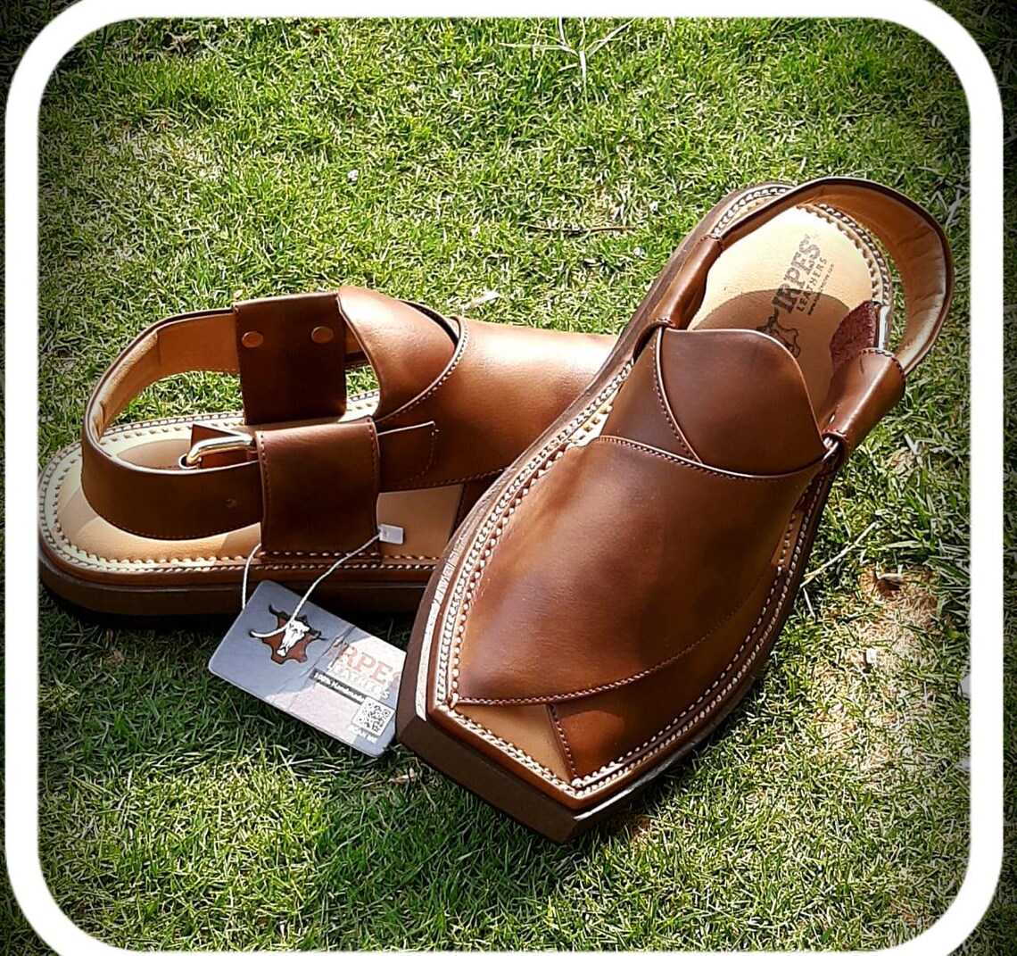 Peshawari Chappals, Kapthan Chappal ,handmade, Pure Leather, Shoes ...