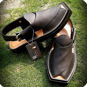Peshawari Chappals, Kapthan Chappal ,handmade, Pure Leather, Shoes ...