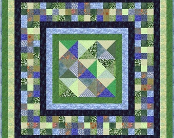 MY BLUE HEAVEN Pre-cut Quilt Kit All Sizes by | Etsy