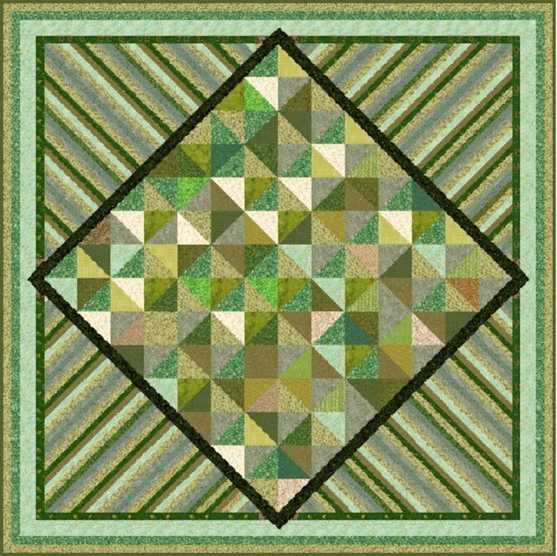 GREEN FIELDS - Free Delivery - Pre-cut Quilt Kit - All Sizes - by Quilt ...