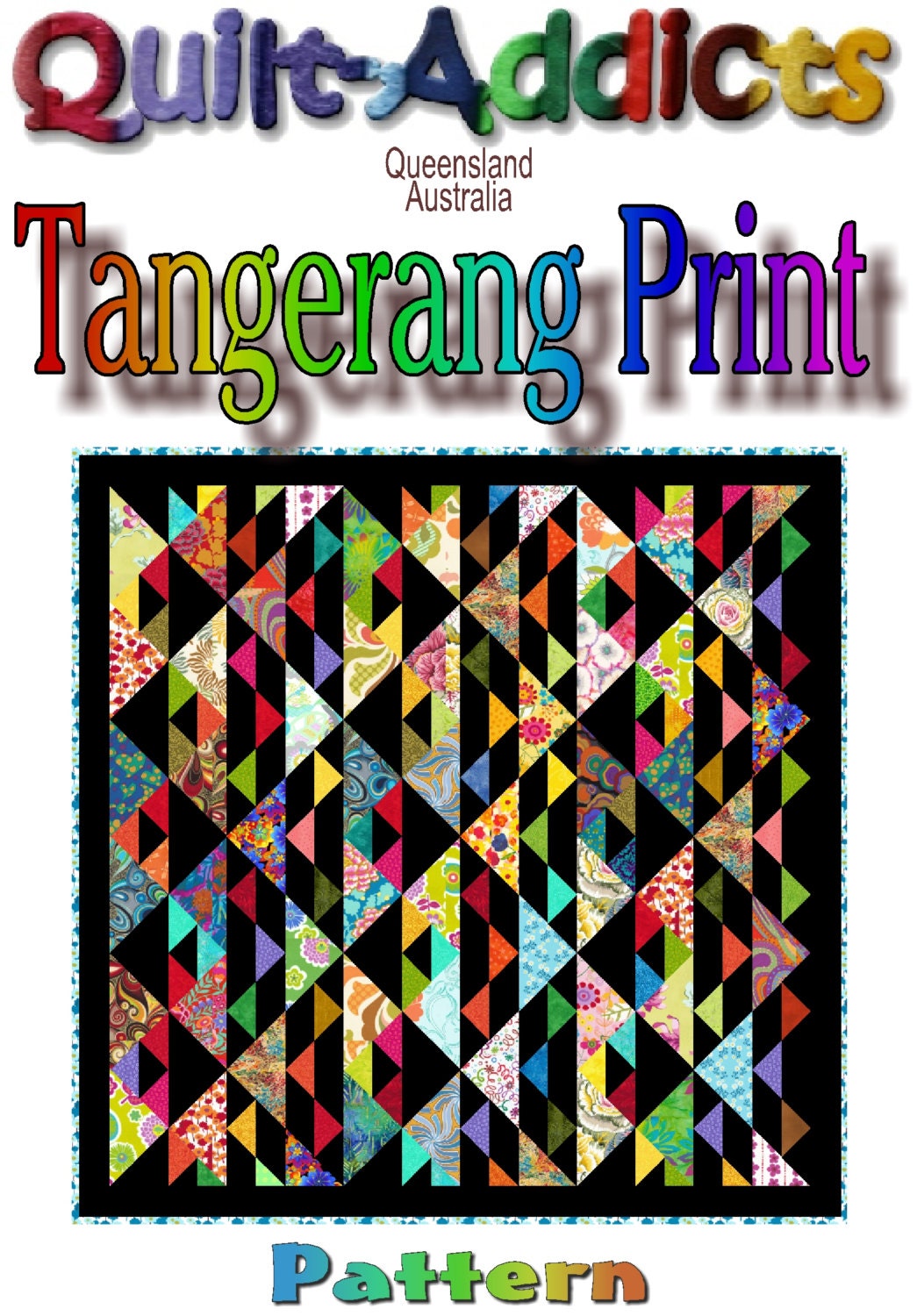 TANGERANG PRINT Pre-cut Quilt Kit All Sizes by | Etsy