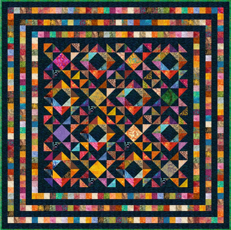 KASIH Batik Pre-cut Quilt Kit All Sizes by - Etsy UK