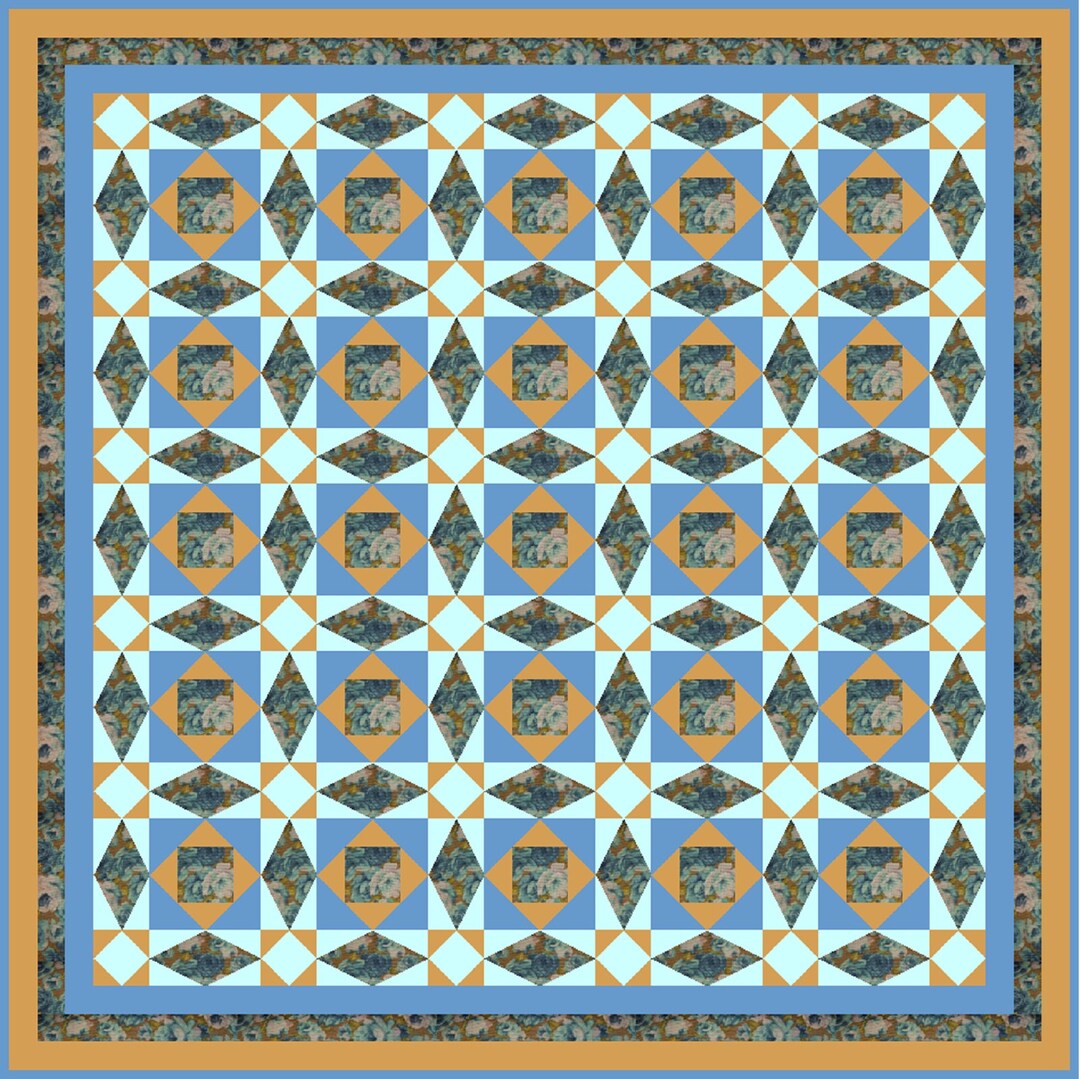 SUNSET BEACH Pre-cut Quilt Kit All Sizes by Quilt-addicts - Etsy