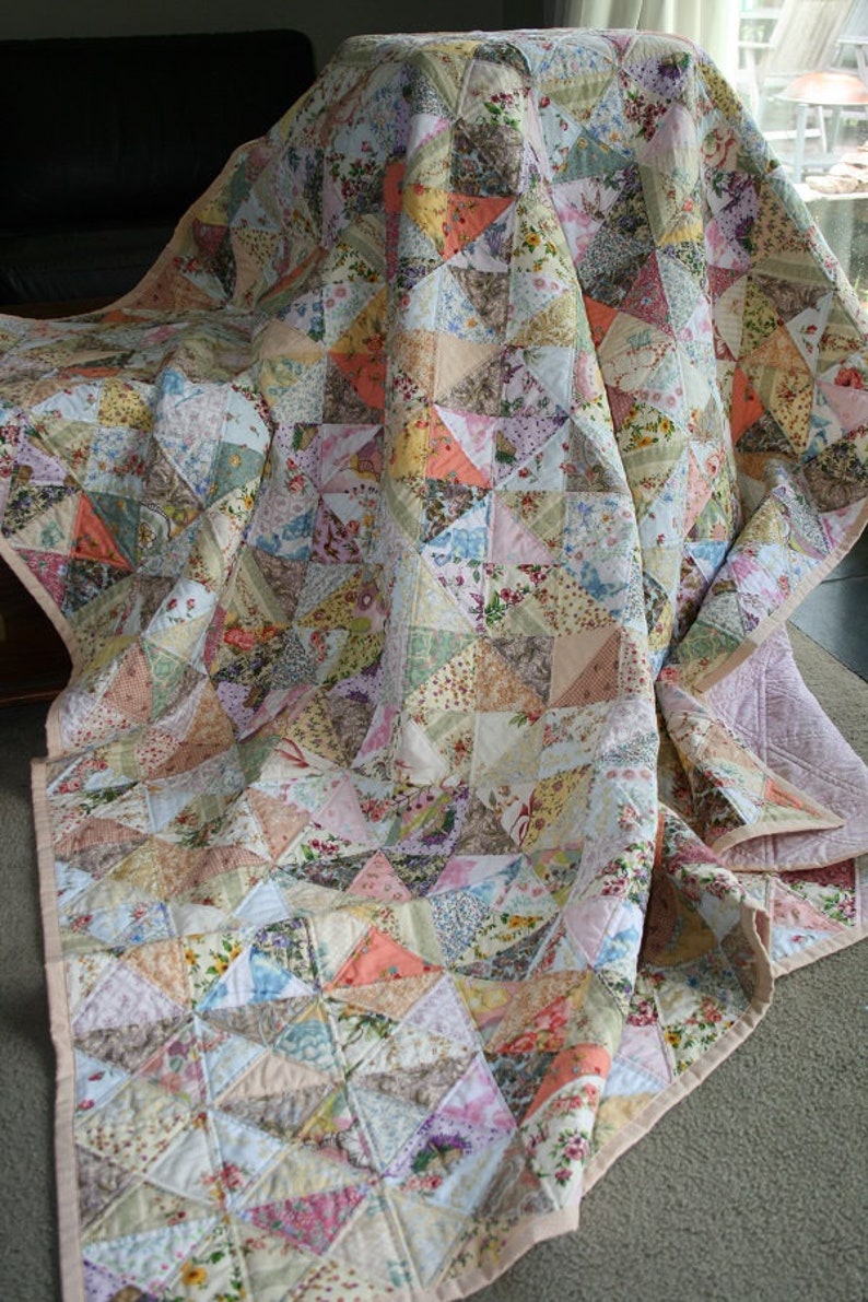 SHABBY CHICK Pre-cut Quilt Kit All Sizes by | Etsy