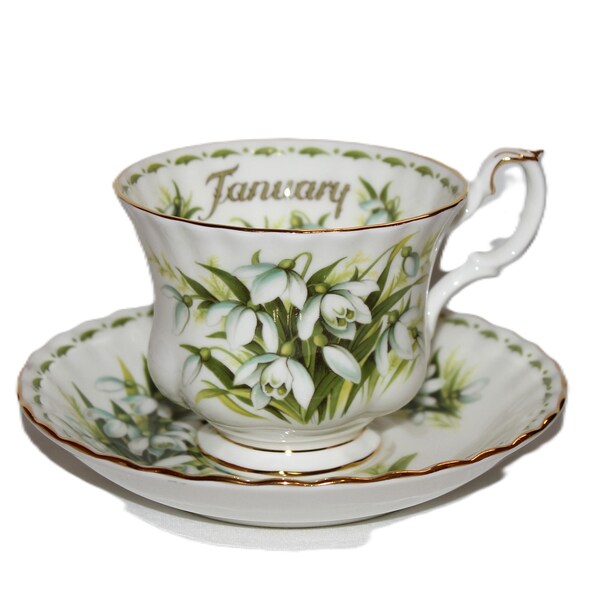 January Tea Cup - Etsy