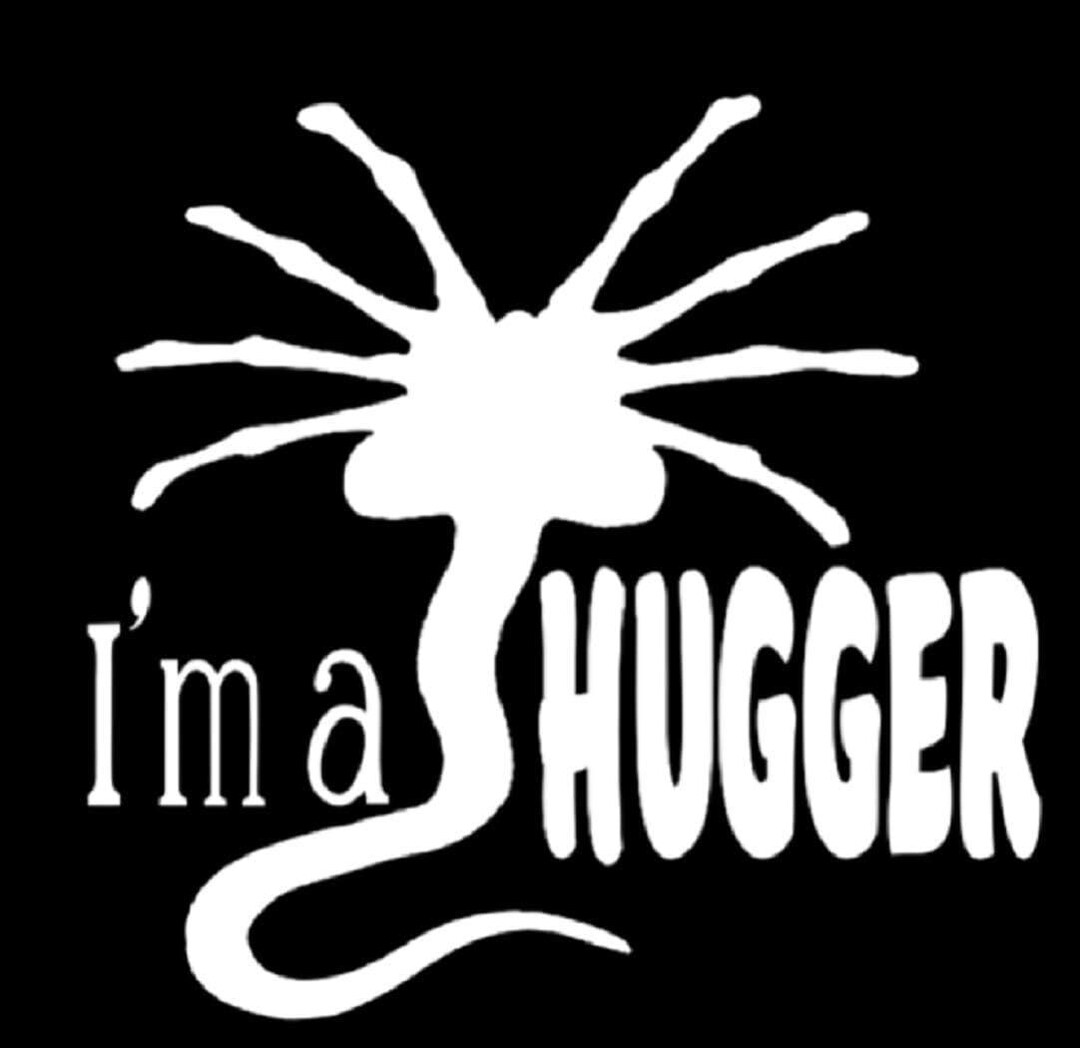 I'm a Hugger Alien Facehugger Decal Bumper Computer Sticker Horror ...