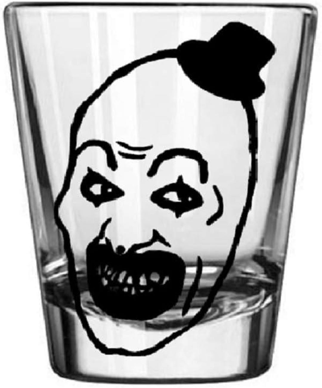 Art the Clown Terrifier Shot Glass Barware Horror True Crime Halloween ...