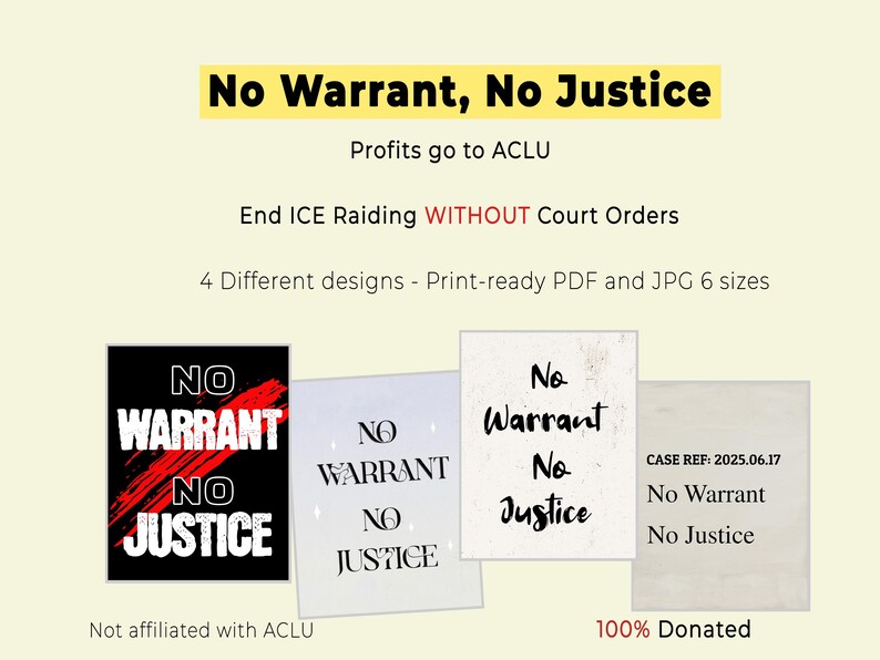 Empower Your Voice With a Printable Protest Poster - Instant Digital ...