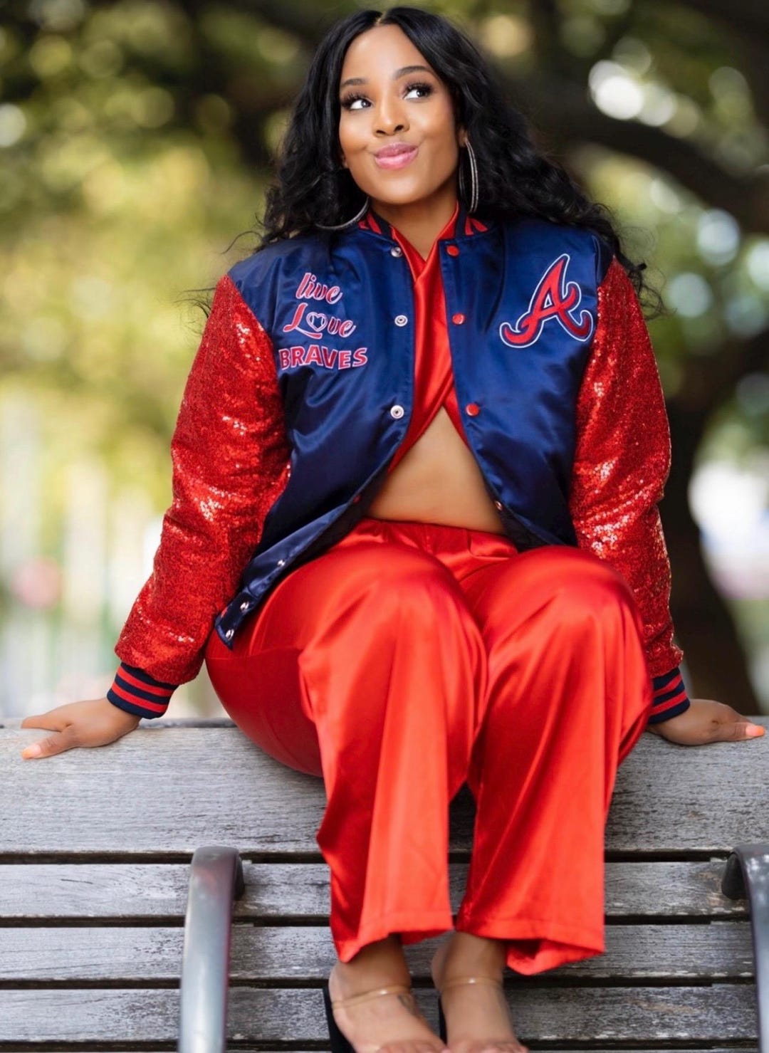 Atlanta Braves Sequin Jacket - Etsy