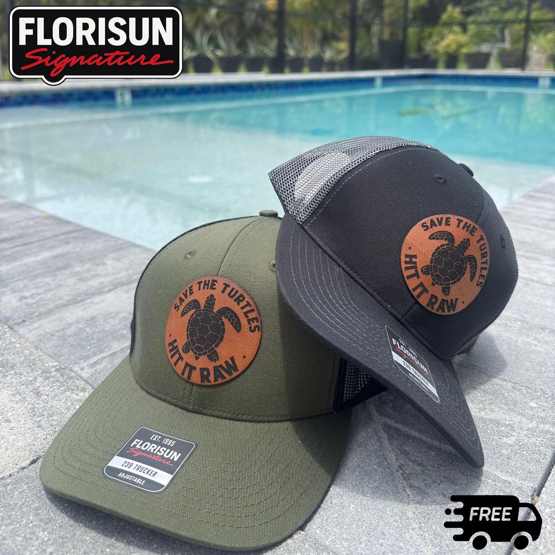 Custom Laser Engraved Snapback Trucker Hat: Save the Turtles Hit It Raw ...