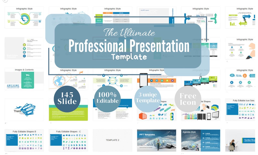 Professional Powerpoint Presentation Bundle | 140+ Slides | Business ...