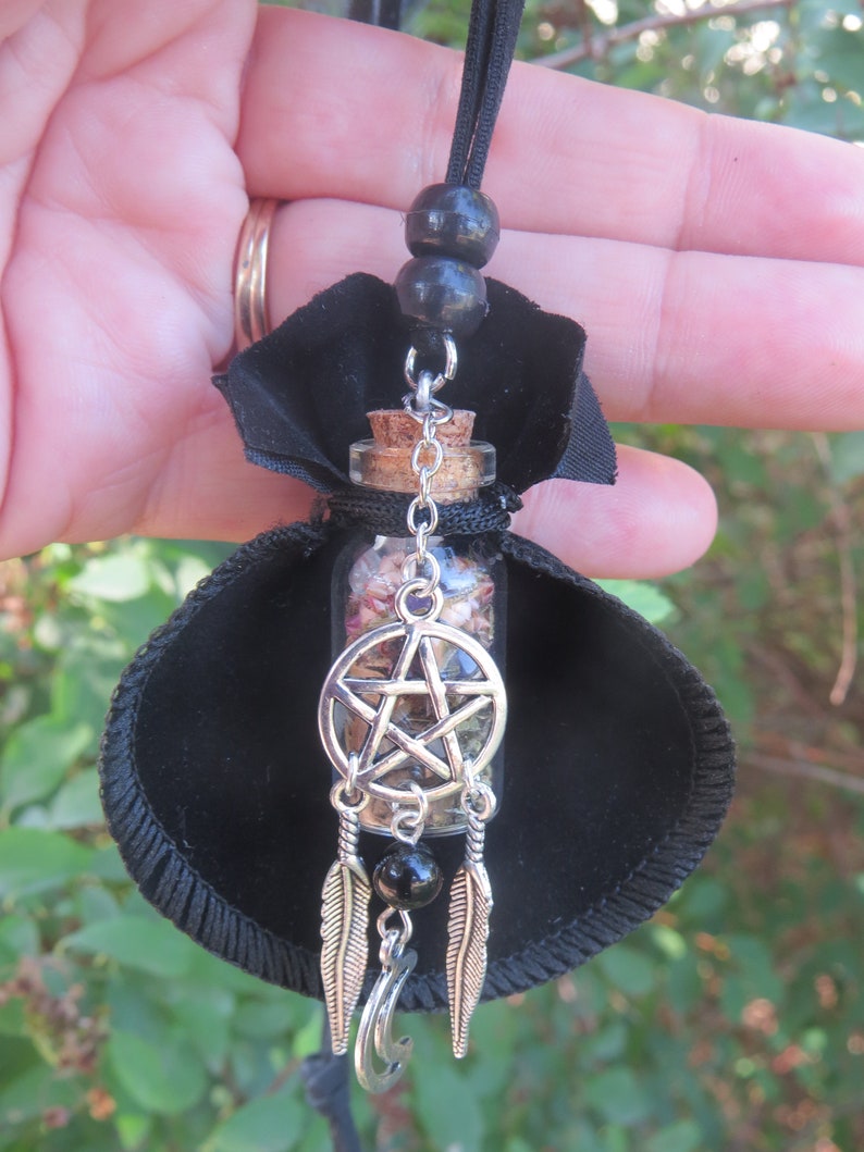 Witch's Car Mirror Charm Travel Protection Car Amulet | Etsy