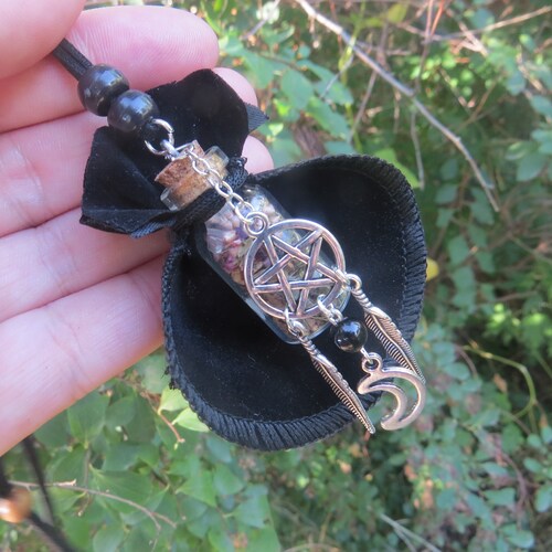Witchcraft Protection Amulet Protection Necklace Wiccan | Etsy