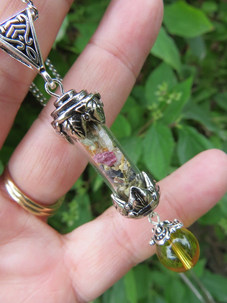 Citrine Necklace Witchcraft Protection Amulet Magical | Etsy