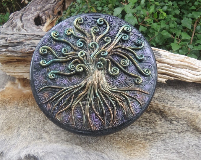 Celtic Tree of Life Keepsake Box, Polymer Clay Trinket Box, Jewelry Box ...