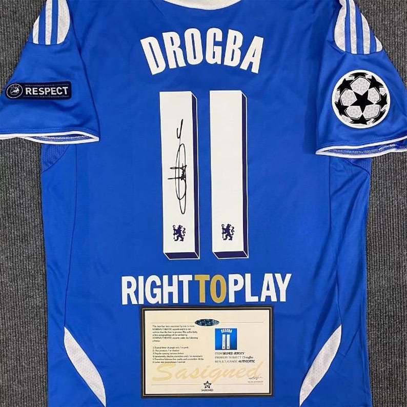Didier Drogba Signed Shirt Chelsea FC 11/12 - Etsy Australia