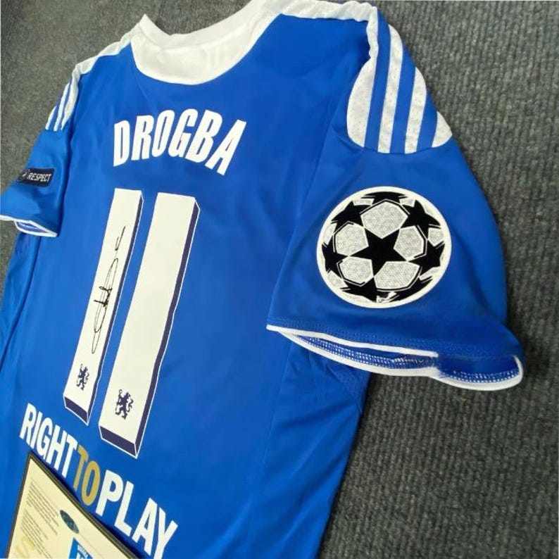 Didier Drogba Signed Shirt Chelsea FC 11/12 - Etsy Australia
