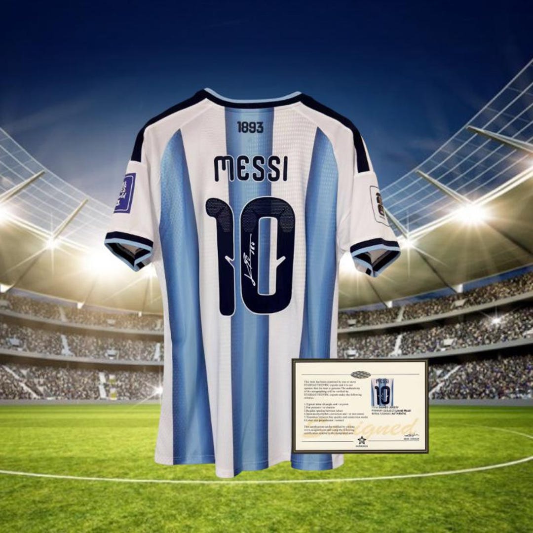 Signed Lionel Messi Shirt Argentina 25/26 - Etsy