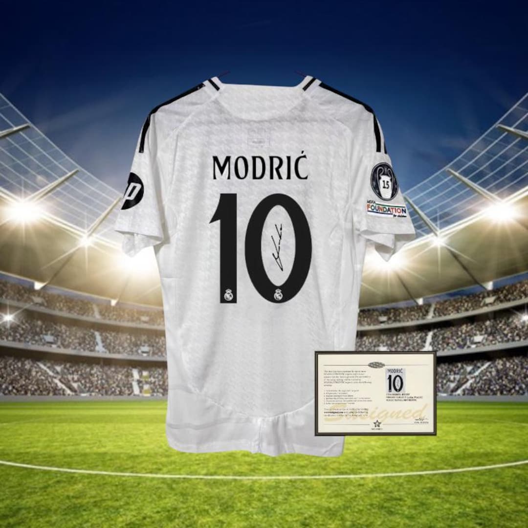 Signed Luka Modric Real Madrid 24/25 Shirt - Etsy