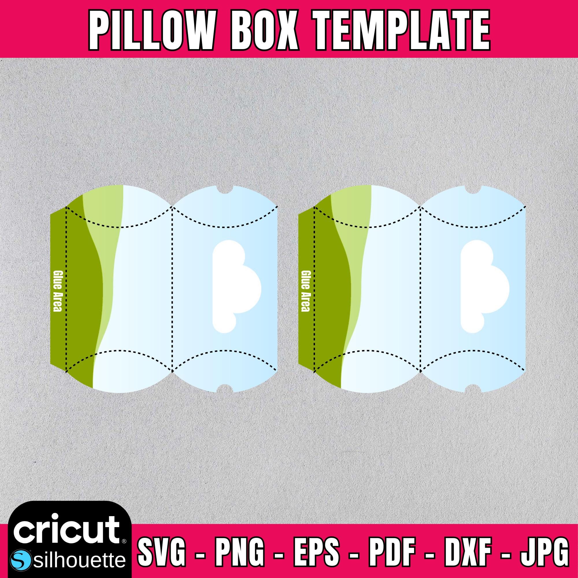 Pillow Box Template Svg Bundle, Pillow Boxes Svg, Favor Box Template ...