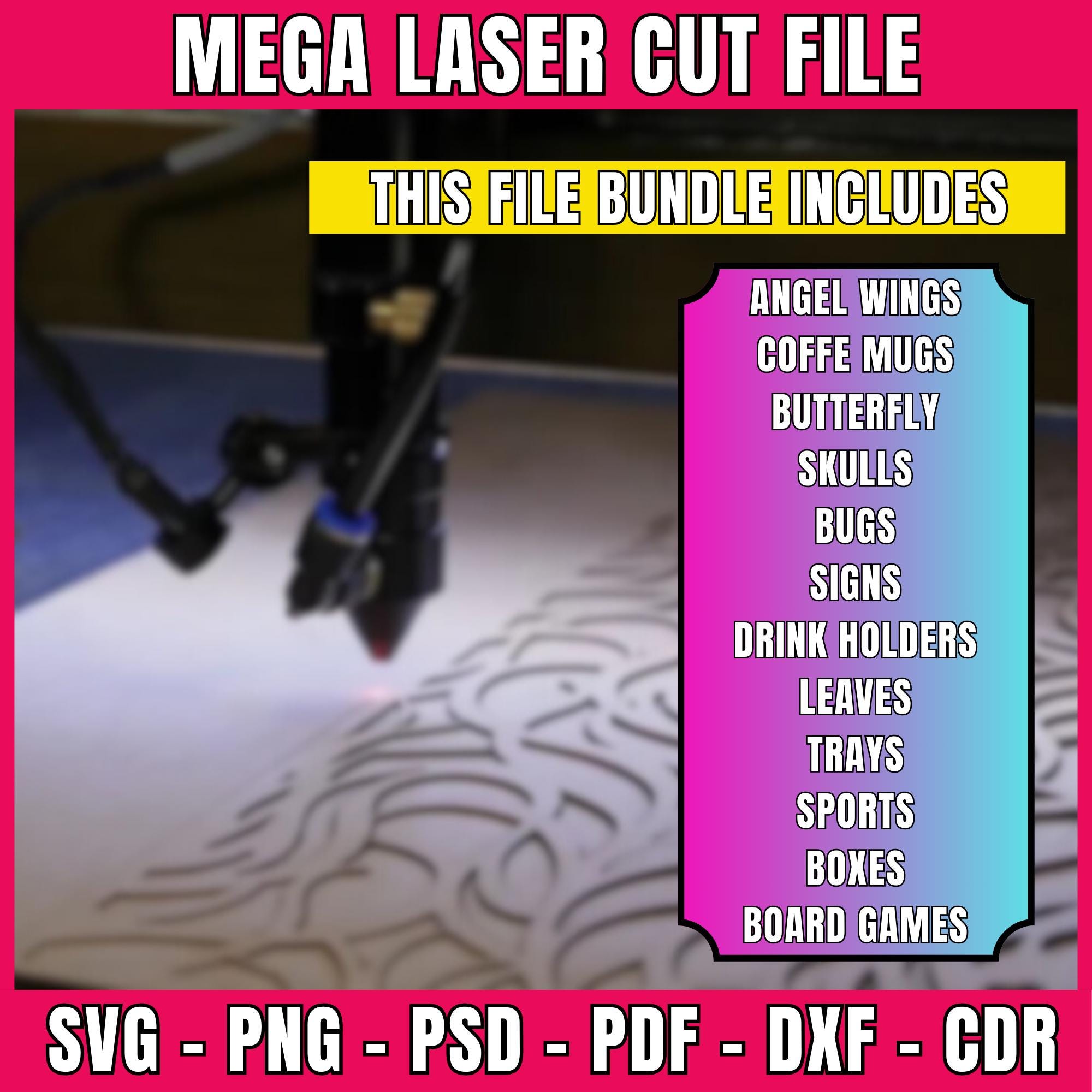 Mega Laser Cut Bundle, Laser Cut File, Engraving Patterns, Metal ...