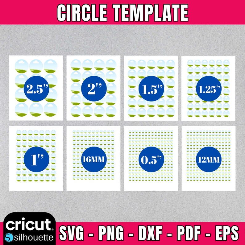 Circle Template Svg, Circle Template Bundle, Blank Circle Template ...