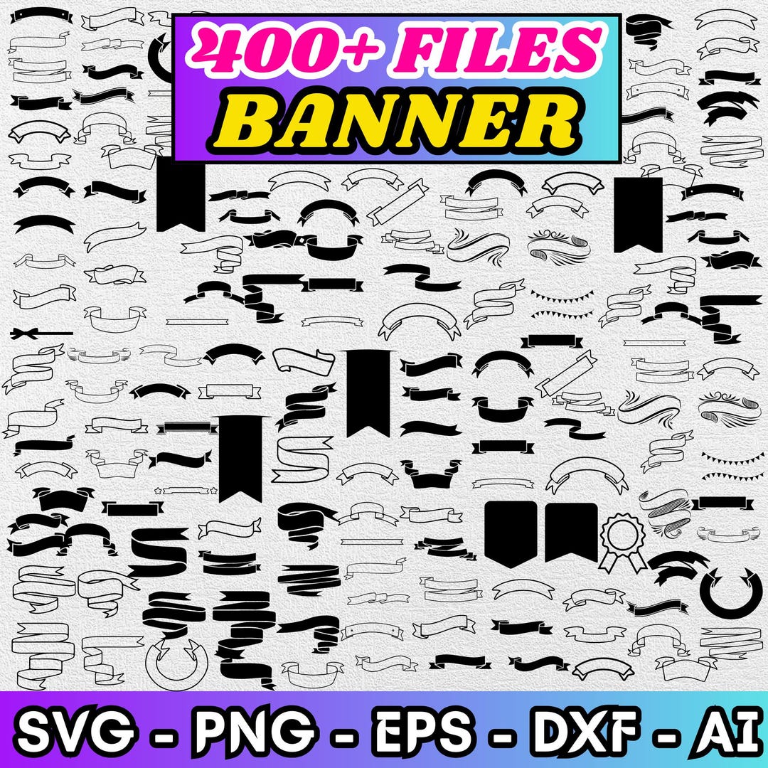 Banner Svg, Ribbon Svg Bundle, Flag Svg, Text Box Svg, Label SVG ...