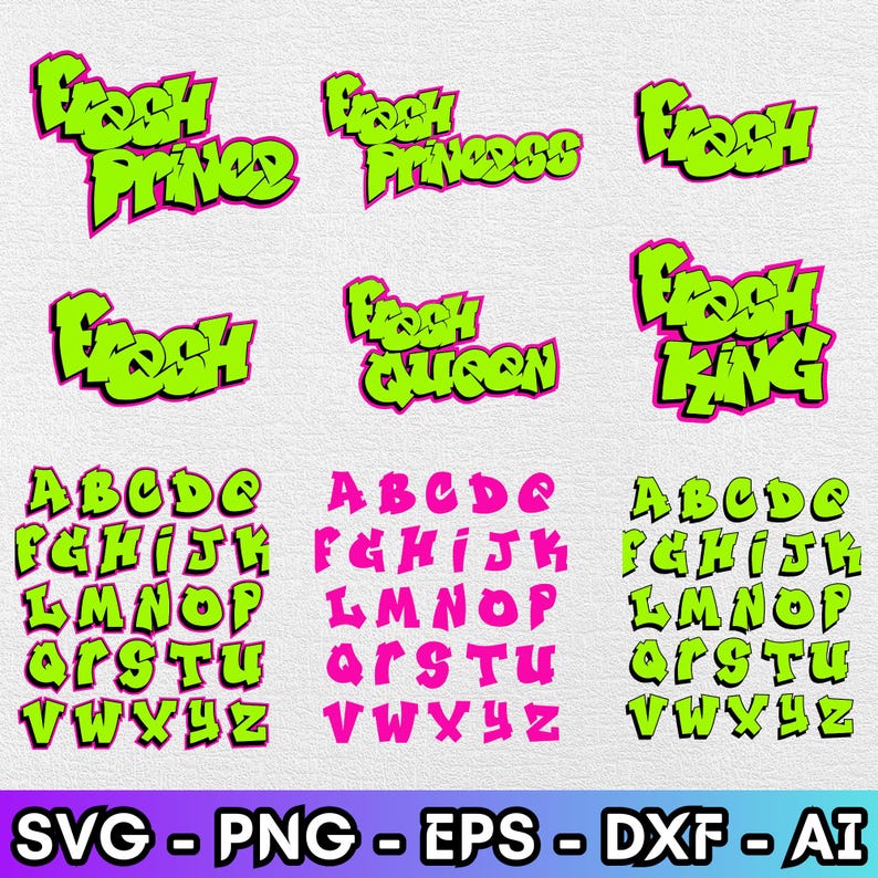 Fresh Prince Files, Fresh Prince Fonts SVG, African Svg, Fresh Prince ...