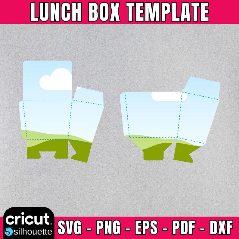 Lunch Box Template, Box Svg, Gift Box Template, DIY Box Svg, Birthday ...