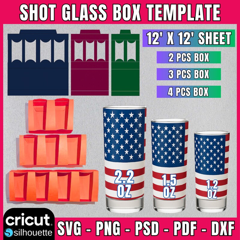 Shot Glass Box - Etsy