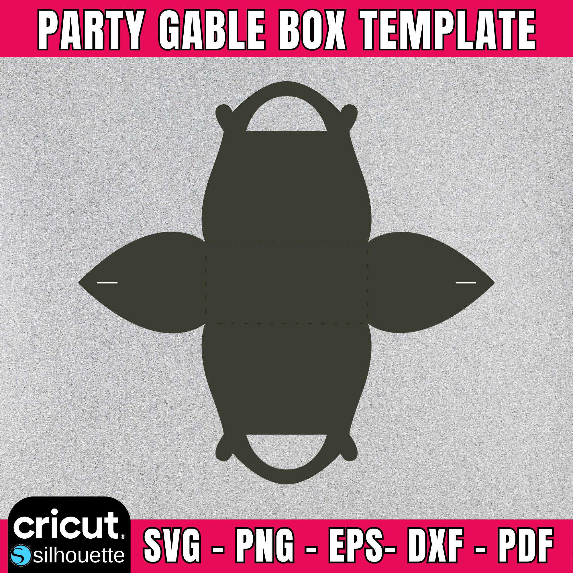 Gable Box Template, Party Gable Box Template, Box Svg, Gift Box Svg ...
