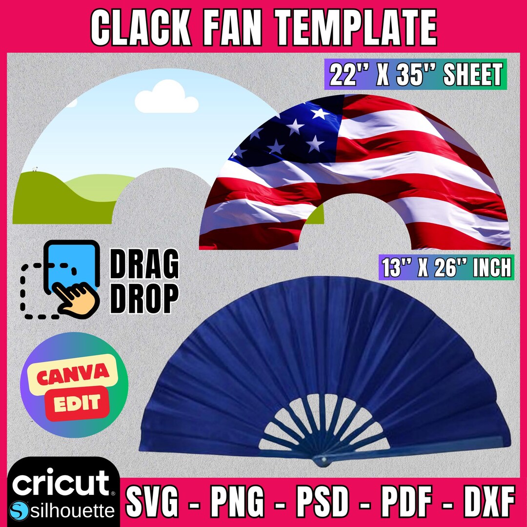 Chinese Fan Template, Clack Fan Template, Festival Hand Fan ...