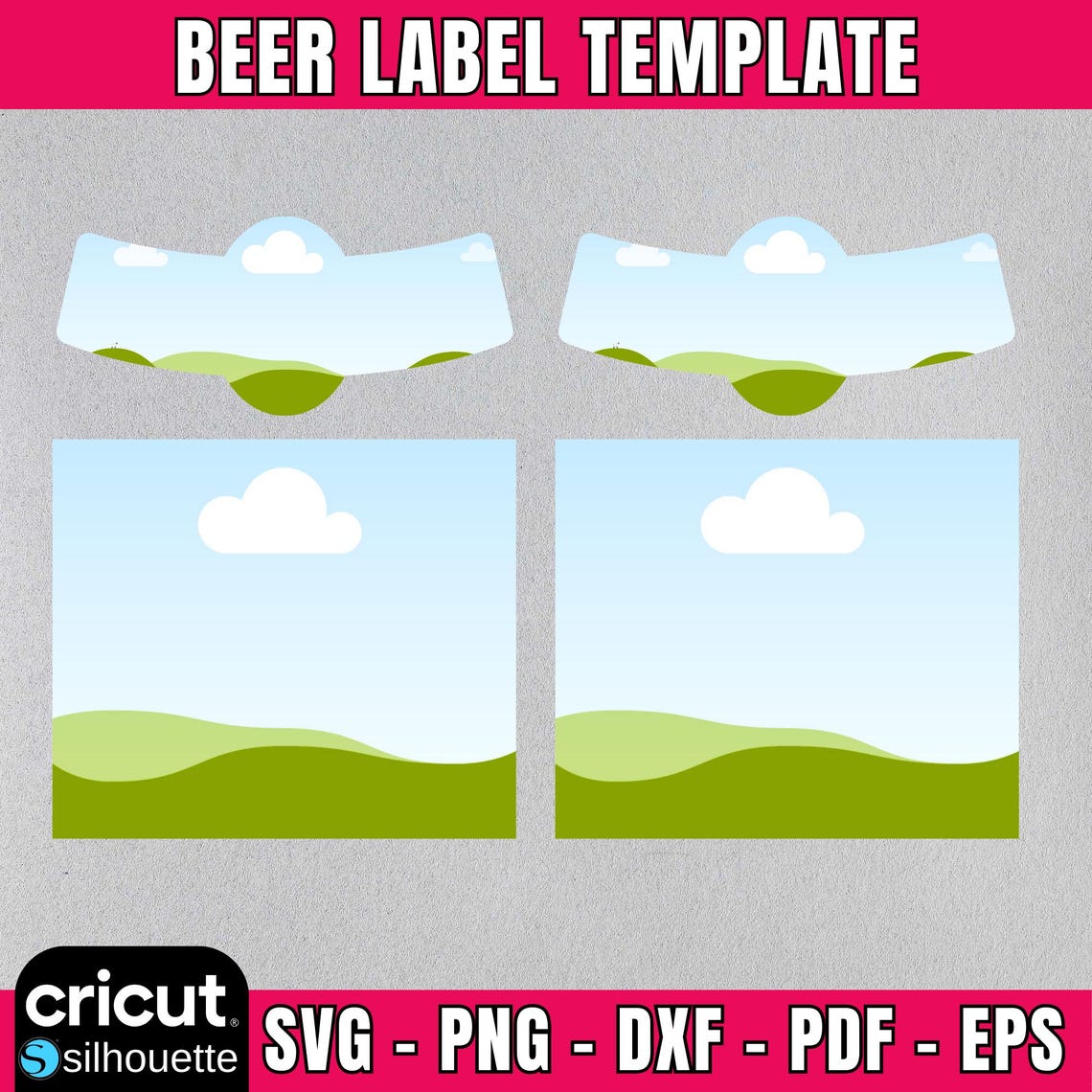 Beer Label Template, Beer Label Svg, Bottle Beer Neck Label Template ...