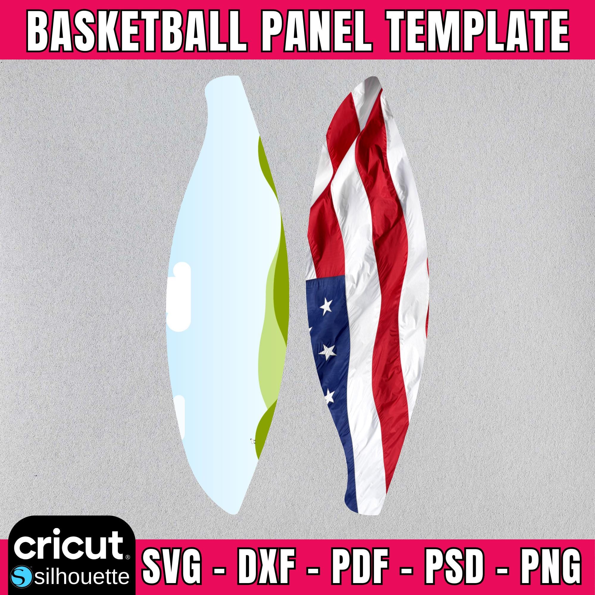 Basketball Panel Template Svg, Blank Basketball Panel Template, Canva ...