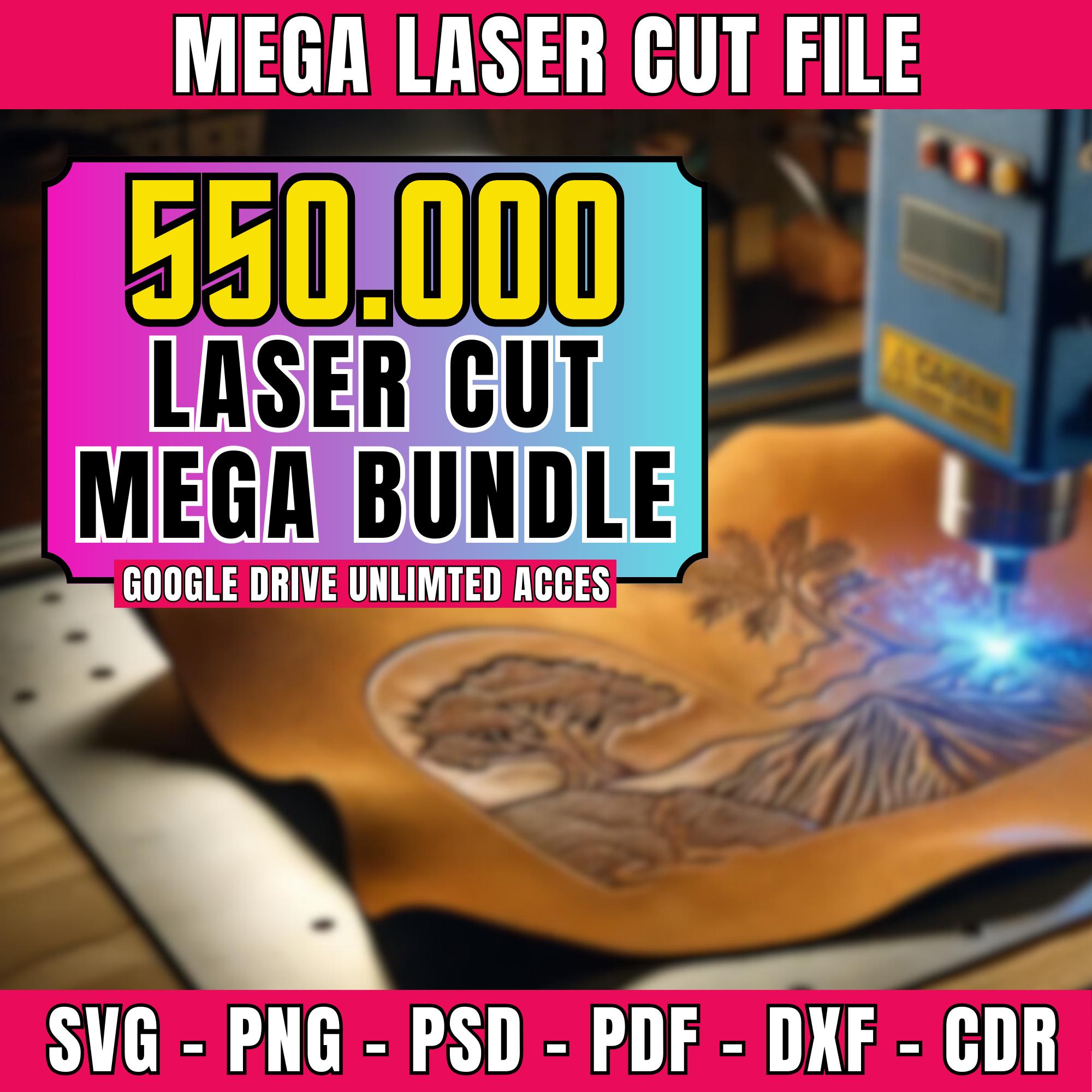 Mega Laser Cut Bundle, Laser Cut File, Engraving Patterns, Metal ...