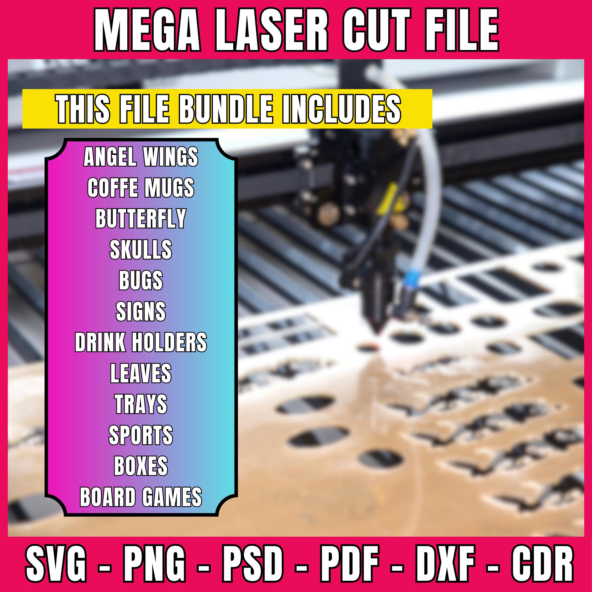 Mega Laser Cut Bundle, Laser Cut File, Engraving Patterns, Metal ...